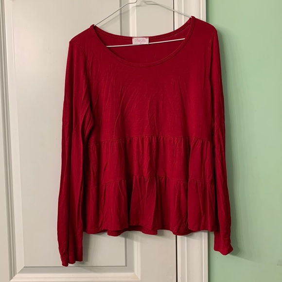 Pink Lily | Tops | Large Pink Lily Longsleeve Top | Poshmark